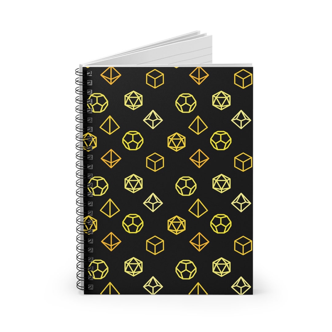 Copy of Dnd Notebook Dice Spiral Ruled Lined Dungeon Master Dm Gift ...