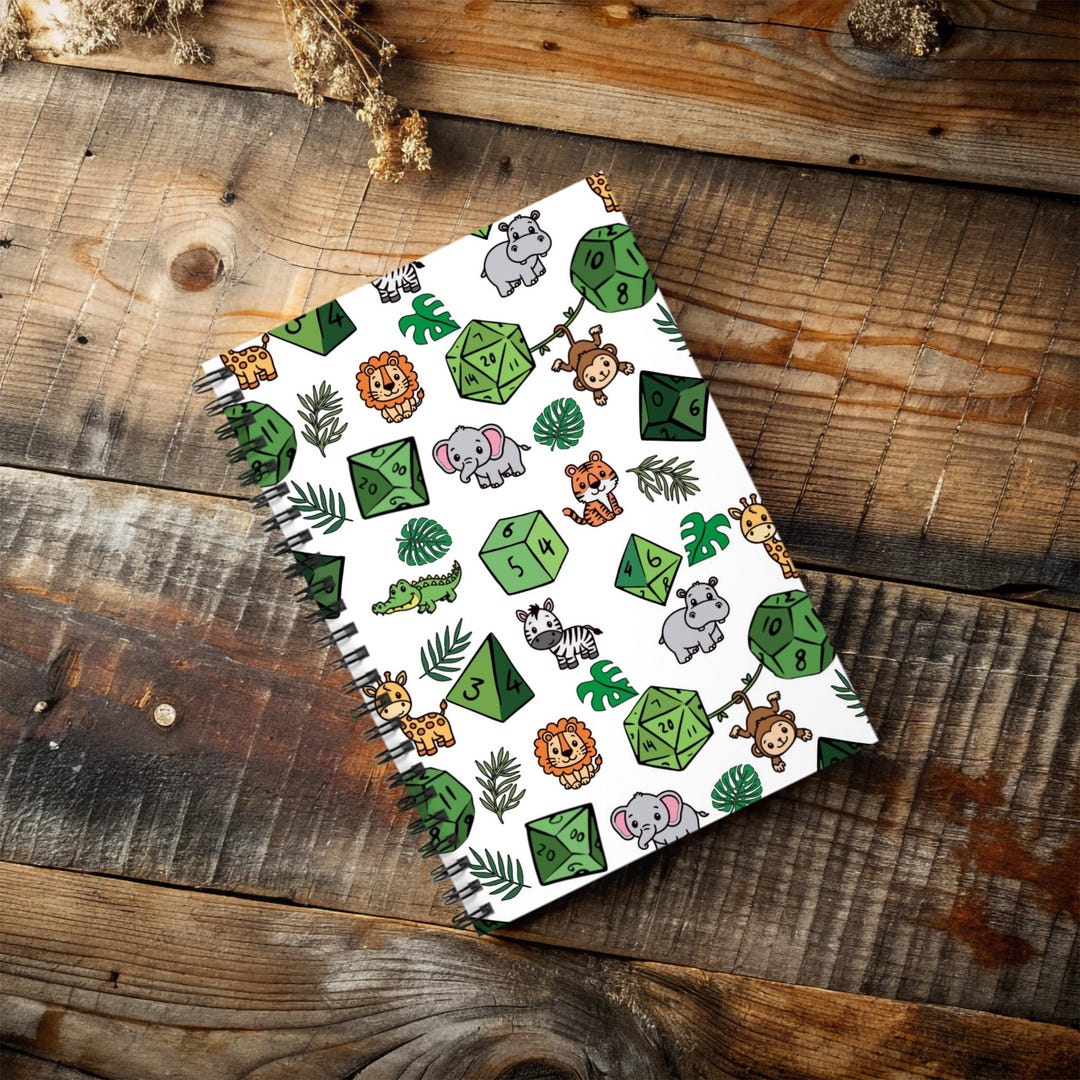 Dnd Spiral Notebook | Gamer RPG Campaign Journal - Etsy