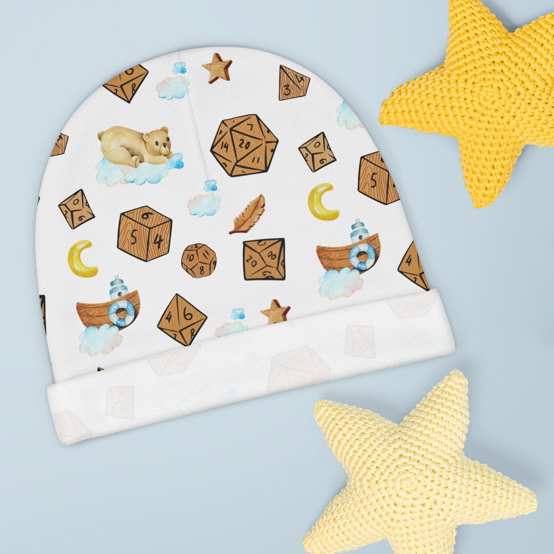 Dnd Baby Beanie | Fantasy Themed Baby Hat | Roleplay Game | Infant ...