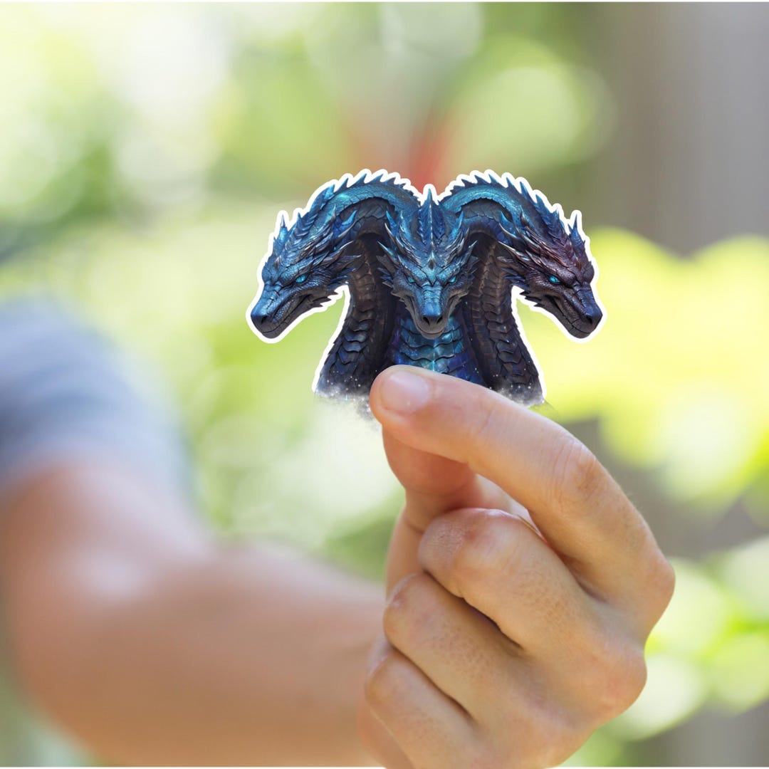 Dnd Sticker | Hydra | Fantasy RPG | Dungeon Master Gift | Accessory ...
