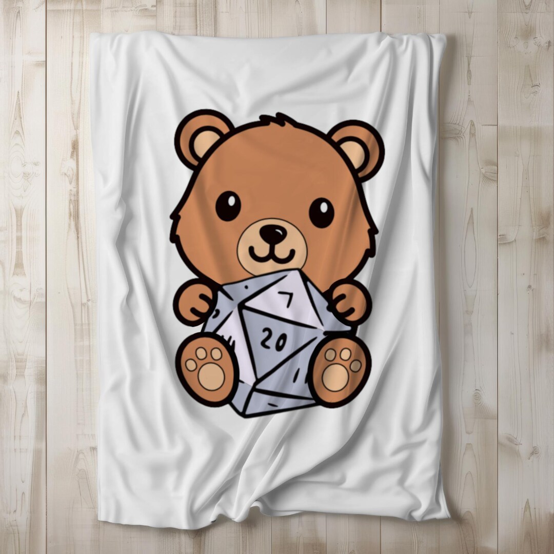 Dnd Baby Blanket | Nursery | Unisex | Bear | Shower | Gift | Woodland ...