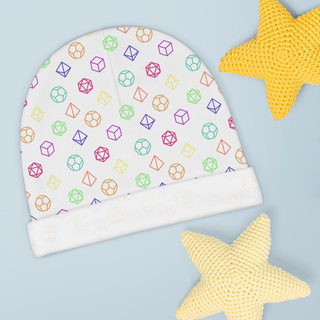 Dnd Baby Beanie: Fantasy RPG Newborn Cap - Etsy