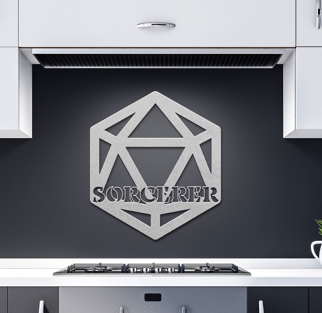 Dnd Metal Wall Art Sorcerer Dungeon Master Dm Dungeons and Dragons Sign ...