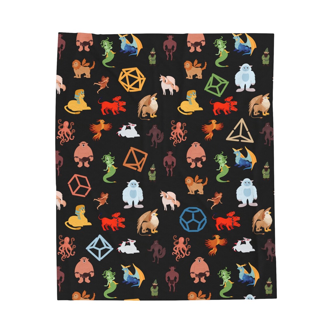 Dnd Baby Blanket | Mythical Creatures Baby Blanket | Fantasy Creatures ...
