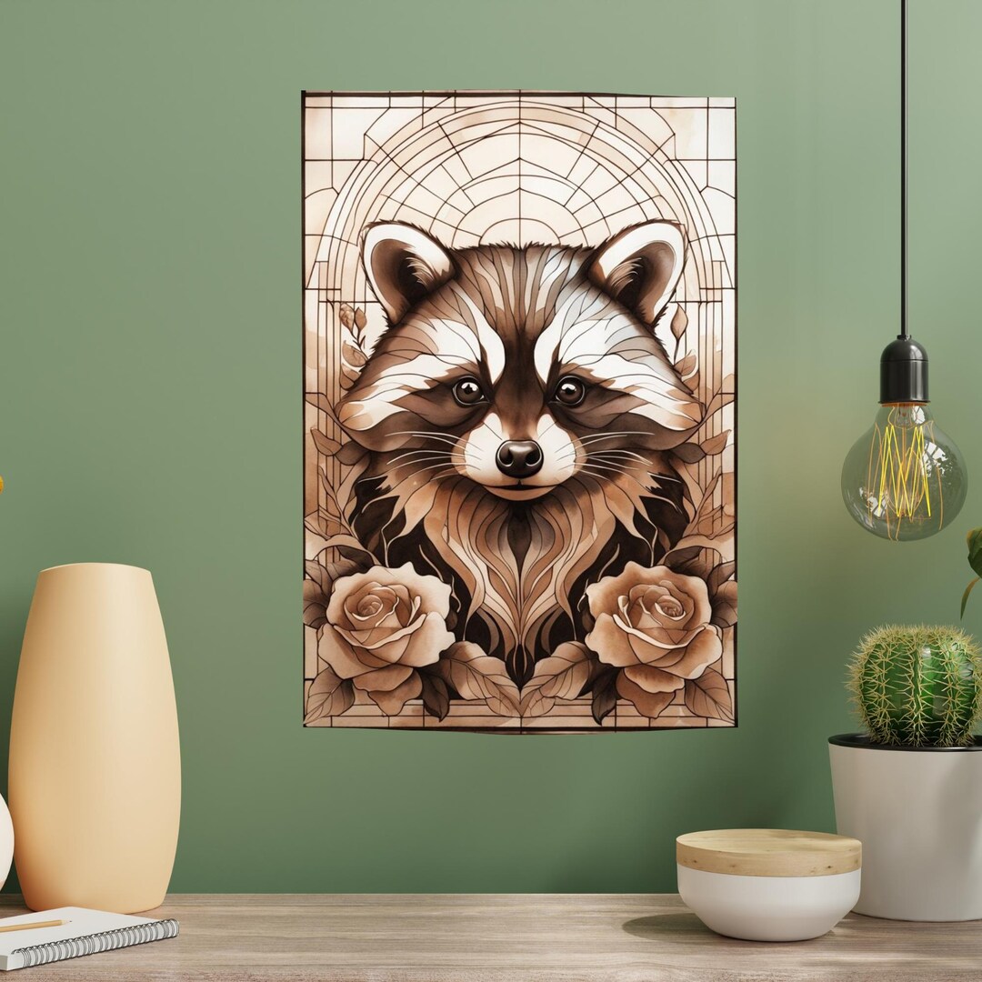 Dnd Poster | Raccoon | Fantasy Wall Art | RPG Gaming Decor | Dungeon ...