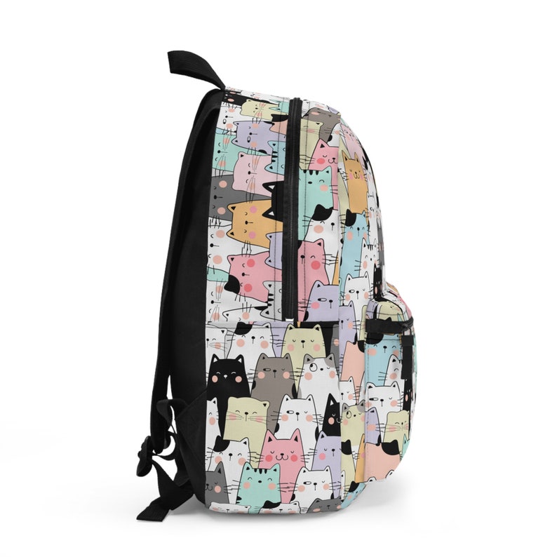 Cat Backpack School Cute Durable Kids Teens Cat Lovers Stylish Spacious ...