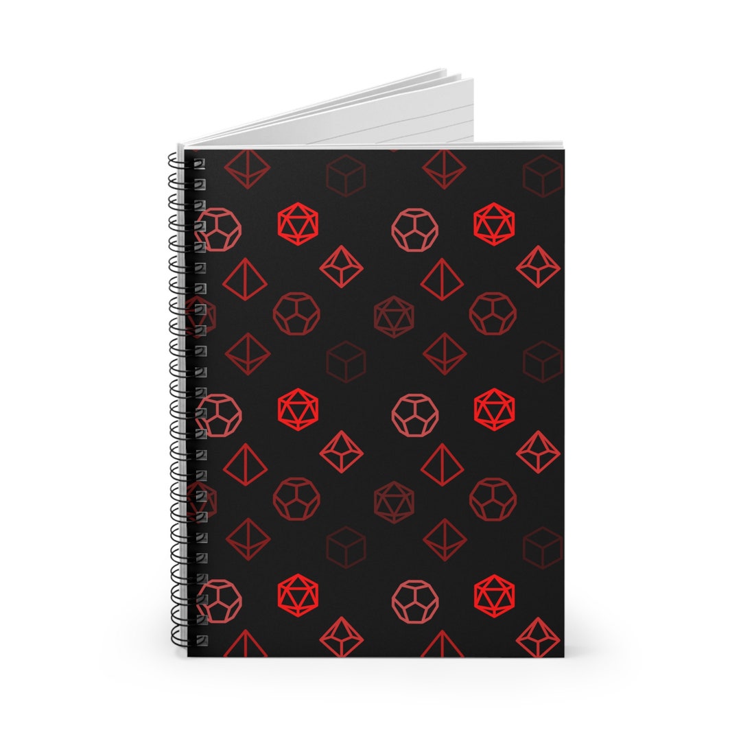 Dnd Notebook Dice Spiral Ruled Lined Dungeon Master Dm Gift Birthday ...