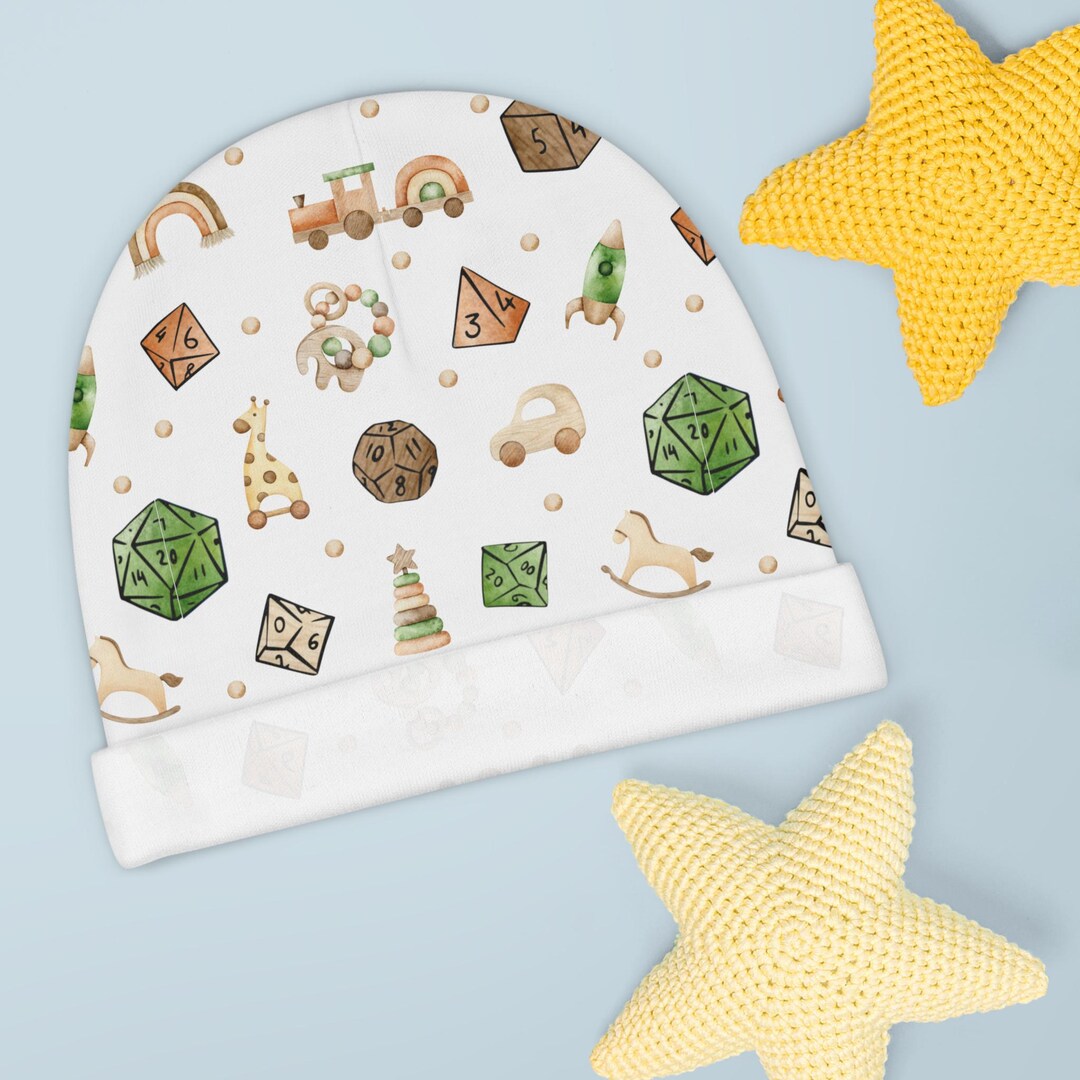 Dnd Baby Beanie: Fantasy RPG Newborn Cap - Etsy