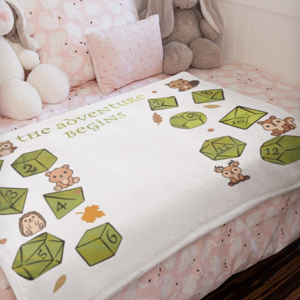 Dungeons and Dragons Fleece Blanket - Etsy