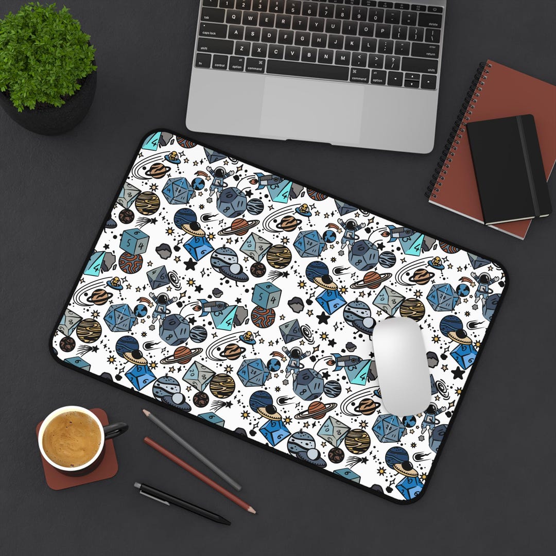 Dnd Desk Mat, RPG Gaming Mat, Fantasy Desk Accessory, Neoprene Desk Mat ...
