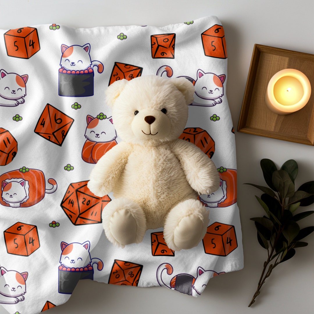 Dnd Baby Blanket: Velveteen Dungeons and Dragons Nursery Decor - Etsy