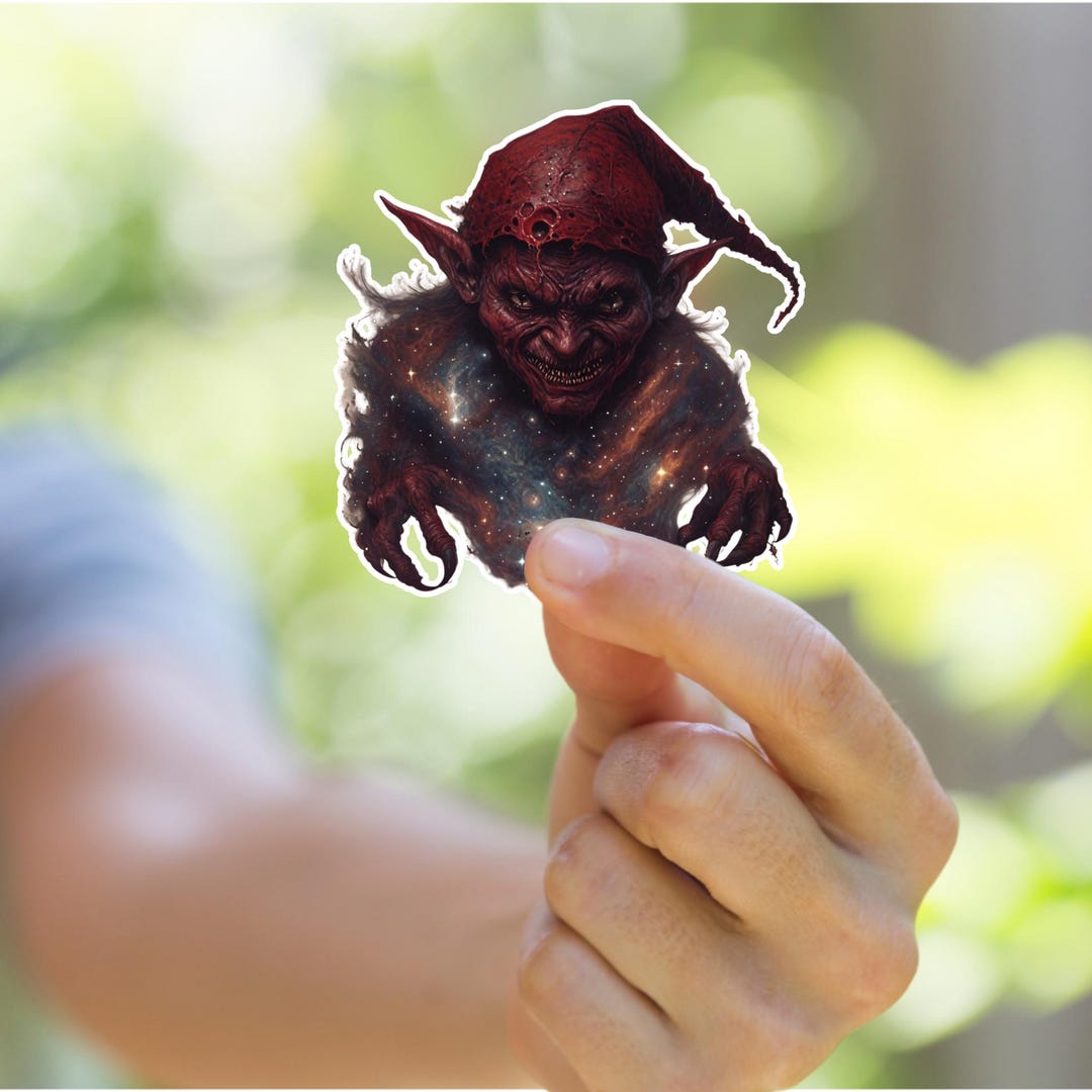 Dnd Sticker | Redcap | Goblin | Fantasy RPG | Dungeon Master Gift | Accessory | Laptop | Journal ...