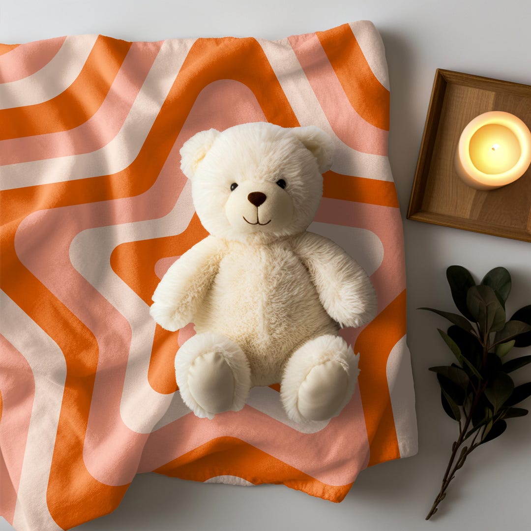 Retro Radiance Baby Blanket - Etsy