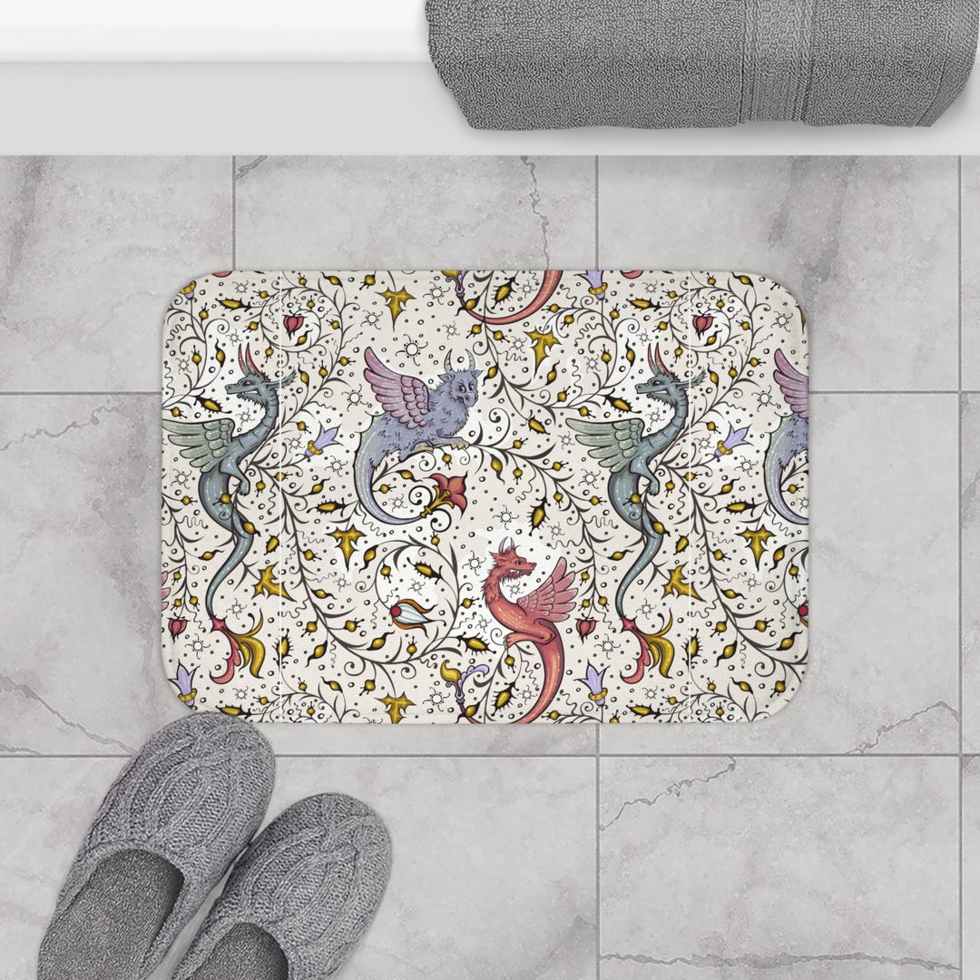 Dnd Bath Mat | Bathroom Decor | Fantasy | Dungeons and Dragons | Home ...