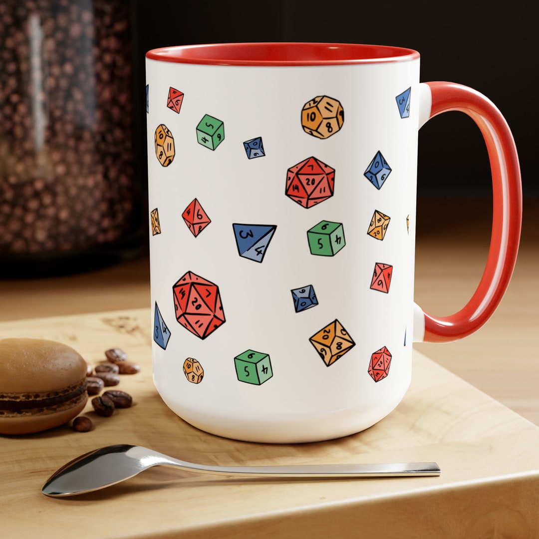 Dnd Mug Dice Mug Dungeon Master Gift Player Gift Gamer Gift 15oz Mug ...