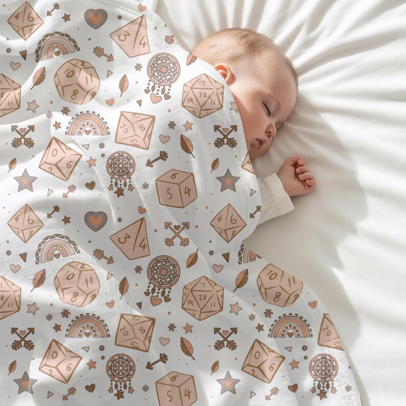 Dnd Baby Blanket | Baby Shower Gift | Dungeon Master | Dungeons and ...