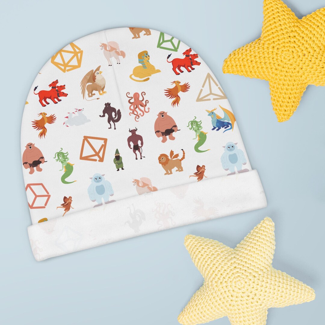 Dnd Baby Beanie | Fantasy Themed Baby Hat | Roleplay Game | Infant ...