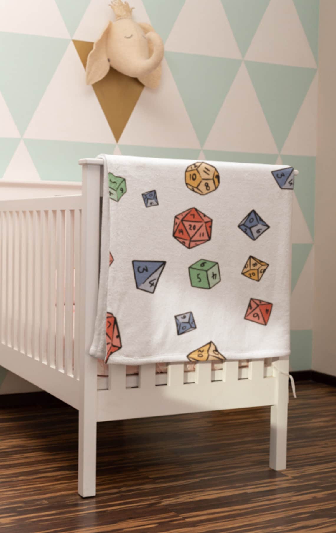 Dnd Baby Blanket Dnd Dungeons and Dragons Baby Blanket Fleece Dice ...