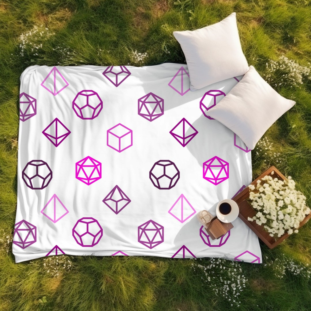 Dnd Picnic Blanket | Pink | Dungeon Master | Waterproof | Cute | Unique ...