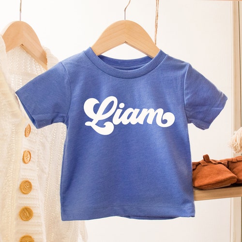 Retro Personalized Shirt Cute Custom Shirt Boy Name Shirt - Etsy