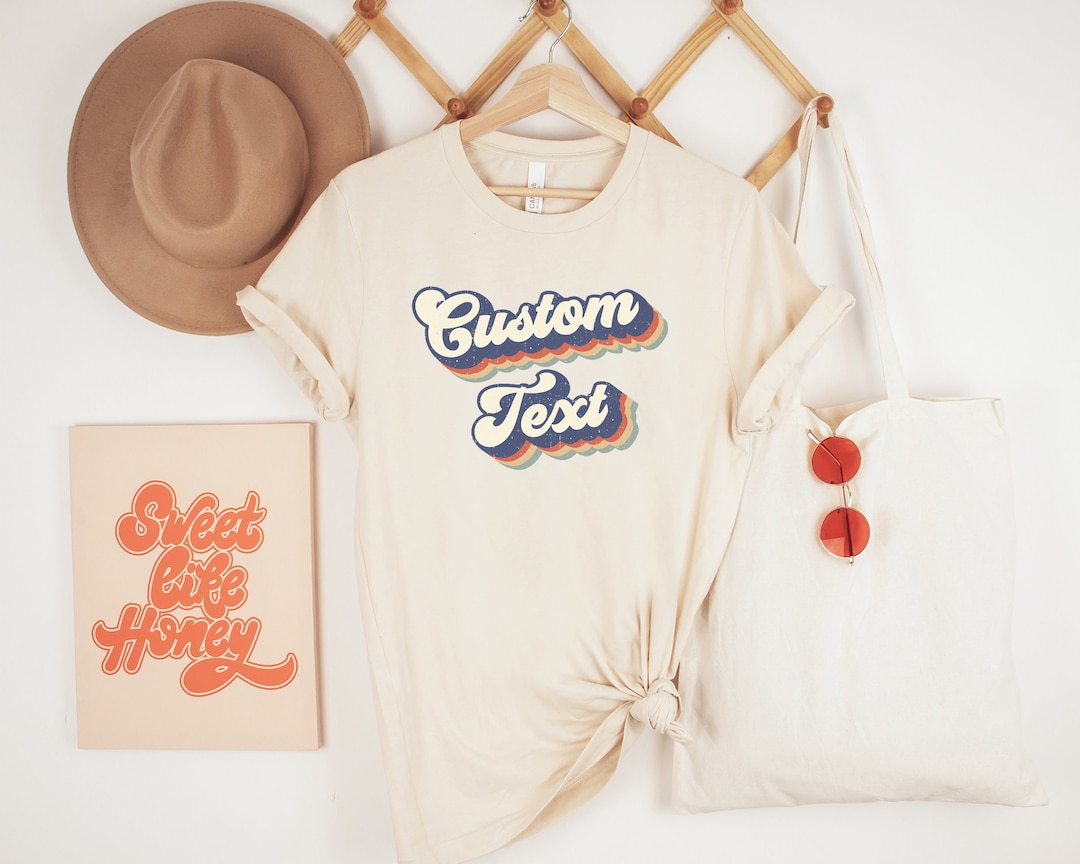 Retro Custom Shirt, Custom Shirts, Custom T-shirt, Personalized Tshirt ...