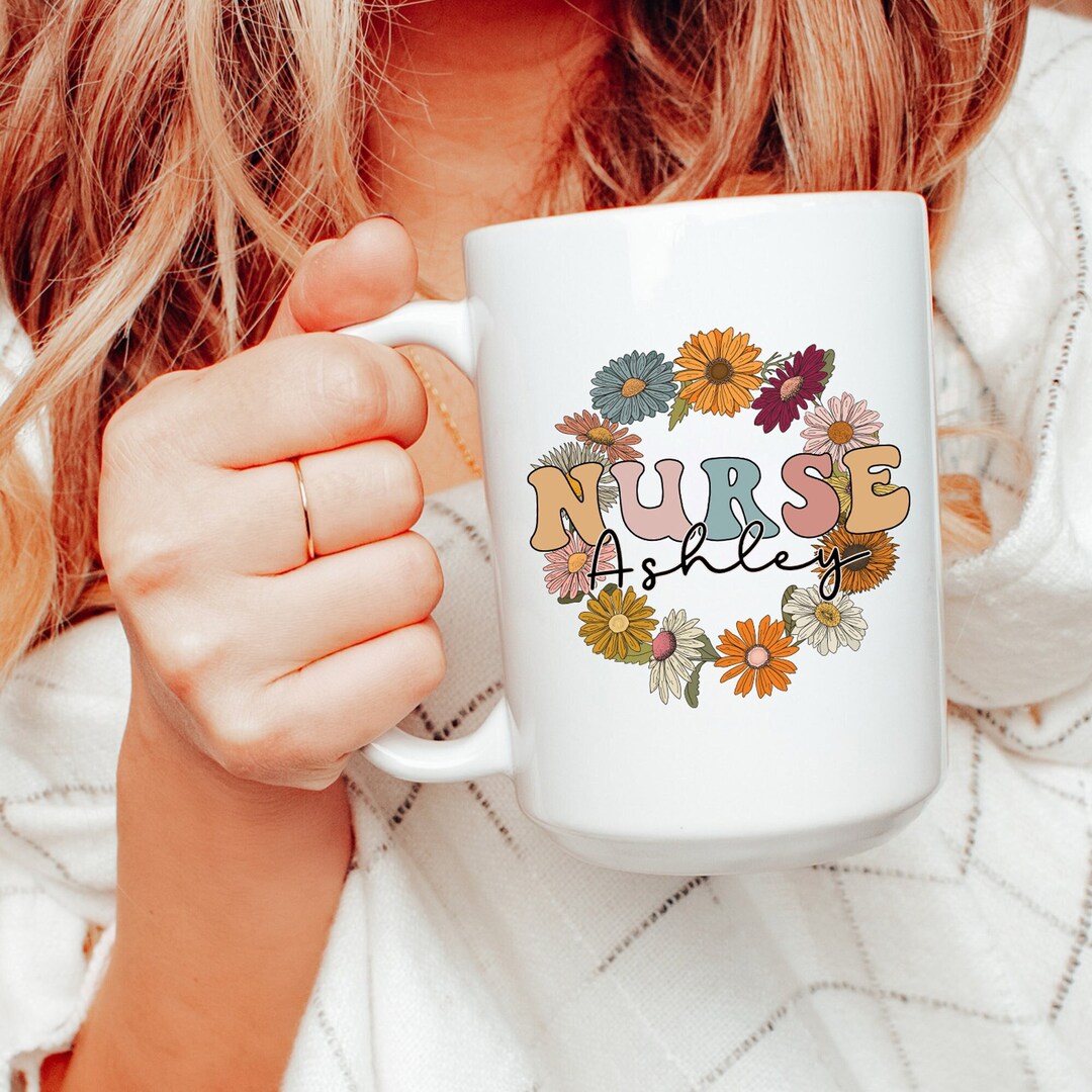 Personalized Nurse Mug, Nurse Coffee Mug, Registered Nurse Mug, Custom ...