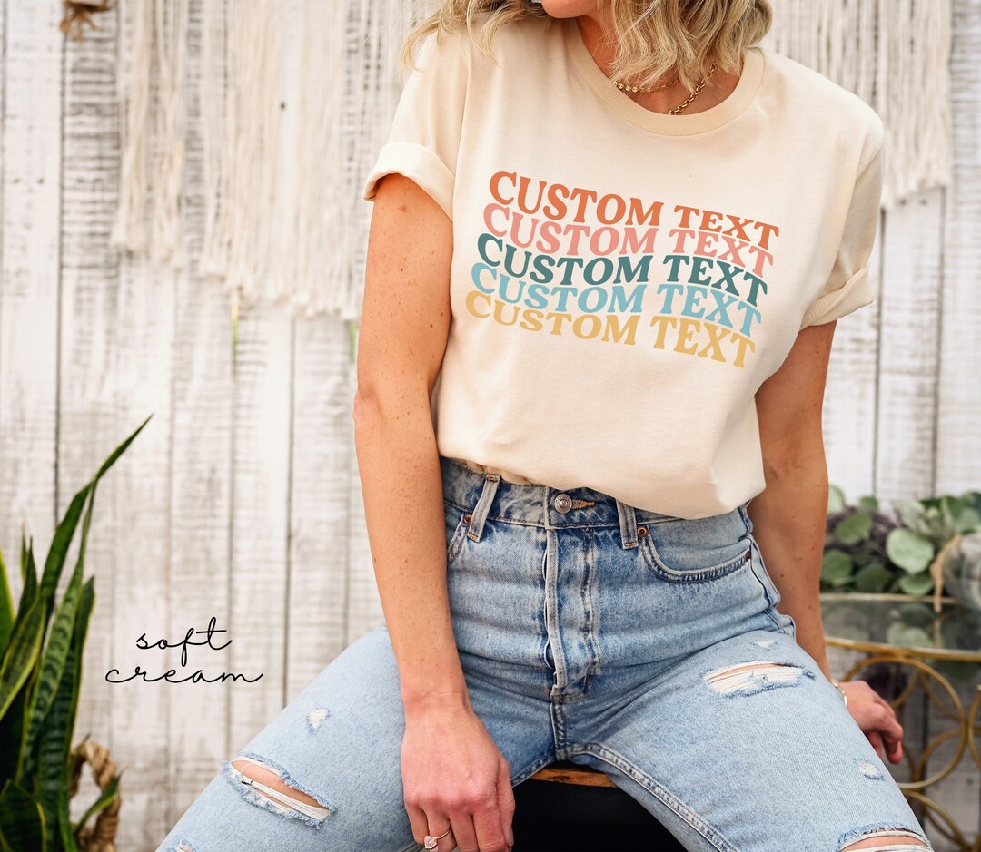 Retro Custom Shirt, Custom Shirts, Custom T-shirt, Personalized Tshirt ...