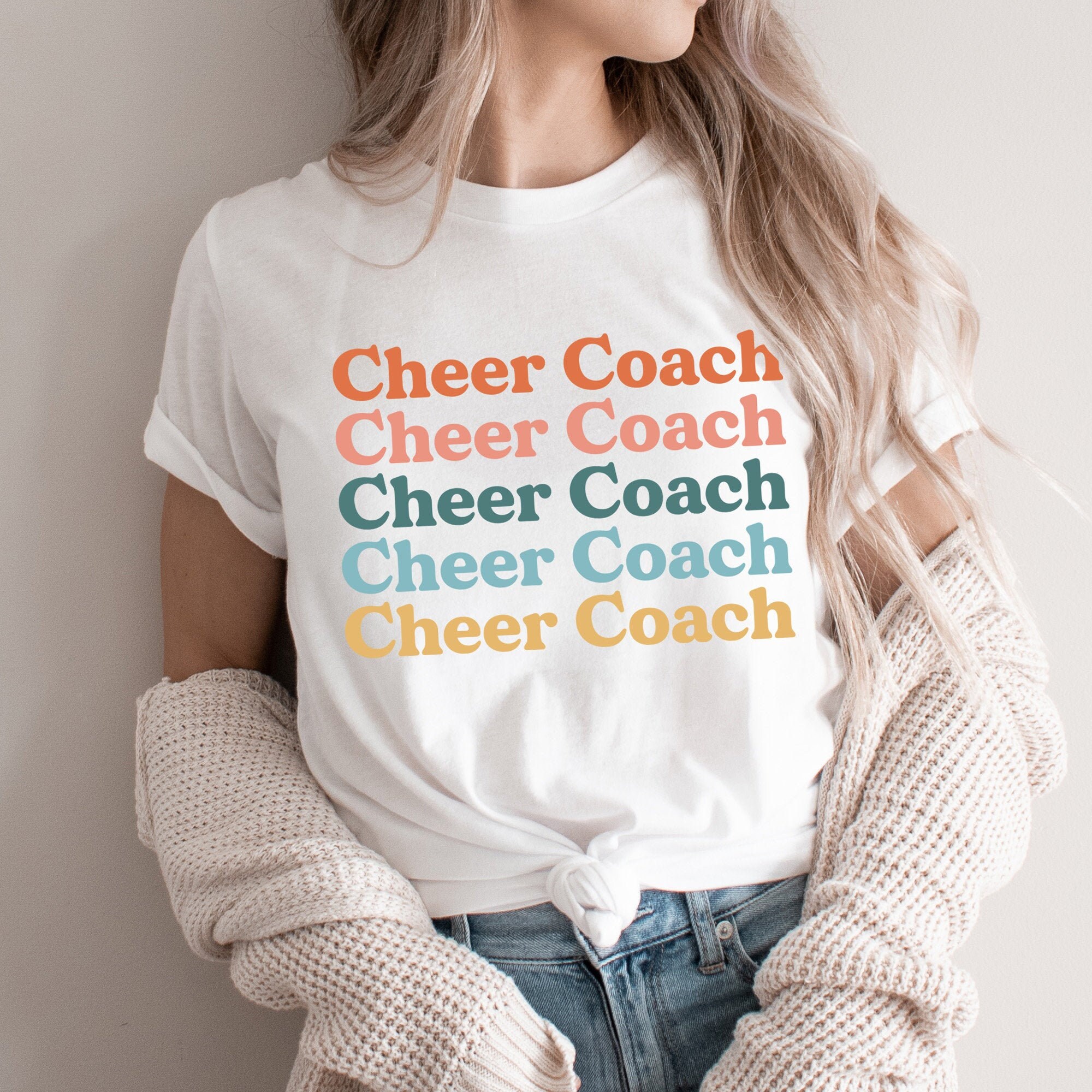 Retro Cheer Coach Shirt Cheer Coach T-shirt Cheer Coach - Etsy