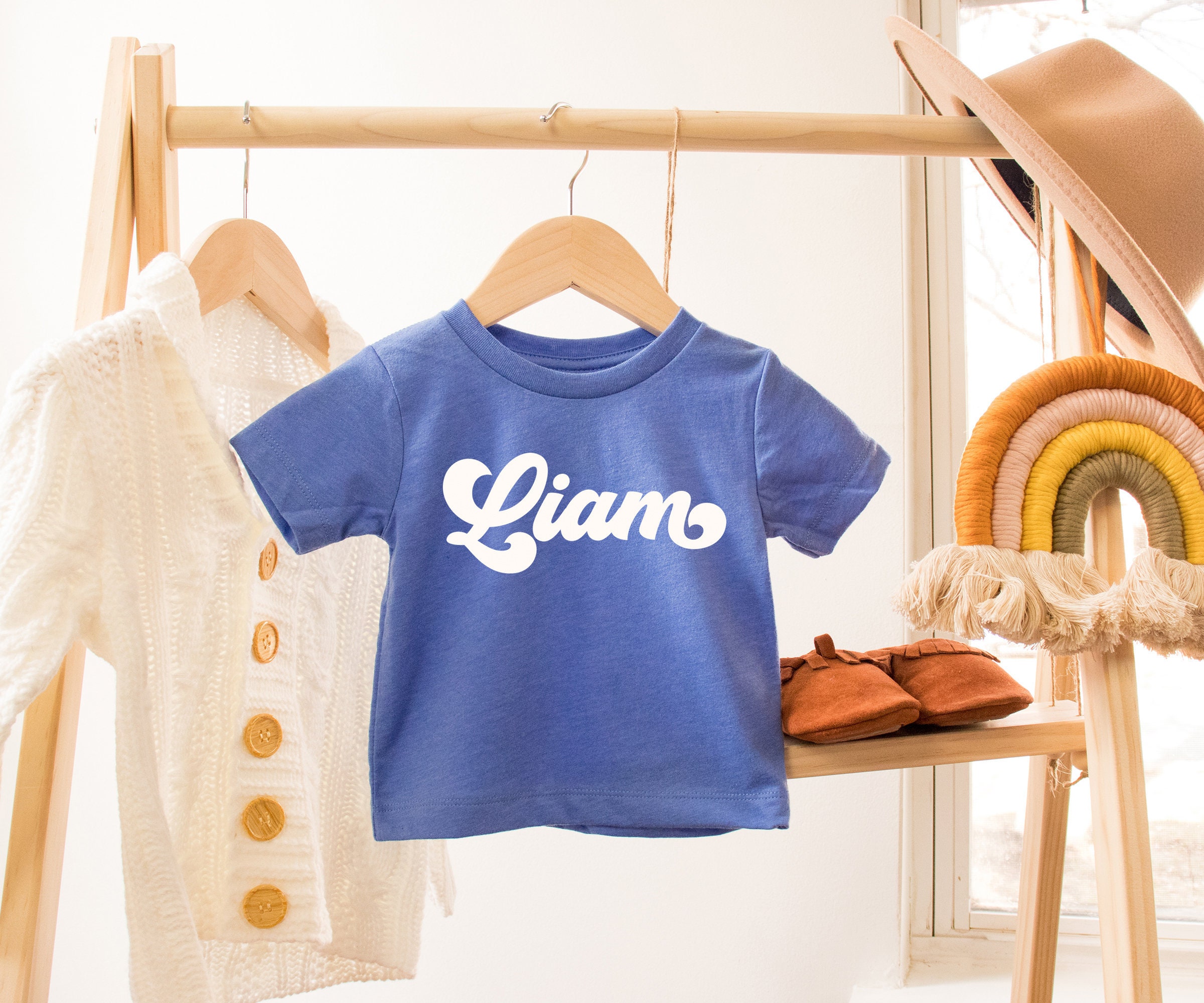 Retro Personalized Shirt Cute Custom Shirt Boy Name Shirt - Etsy