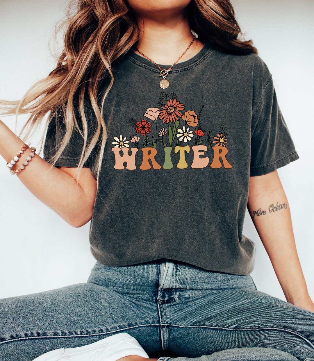 Wildflowers Writer Shirt for Writer, Gift for Writer Gifts, Writer T ...