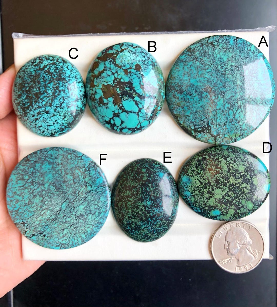 Selected Turquoise Cabochon, Natural Semi Precious Gemstone for Jewelry ...
