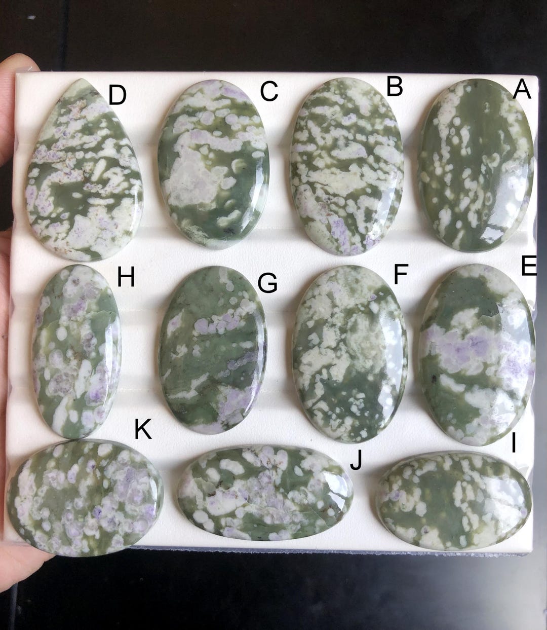 Selected Peace Jade Cabochons, Natural Semi Precious Gemstone for ...