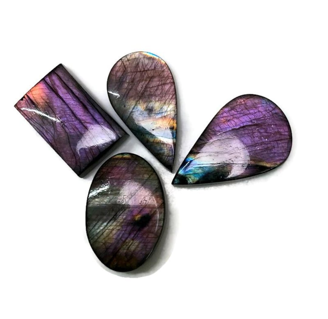 Rare Multi Purple Spectrolite Cabochon,natural Labradorite Healing ...