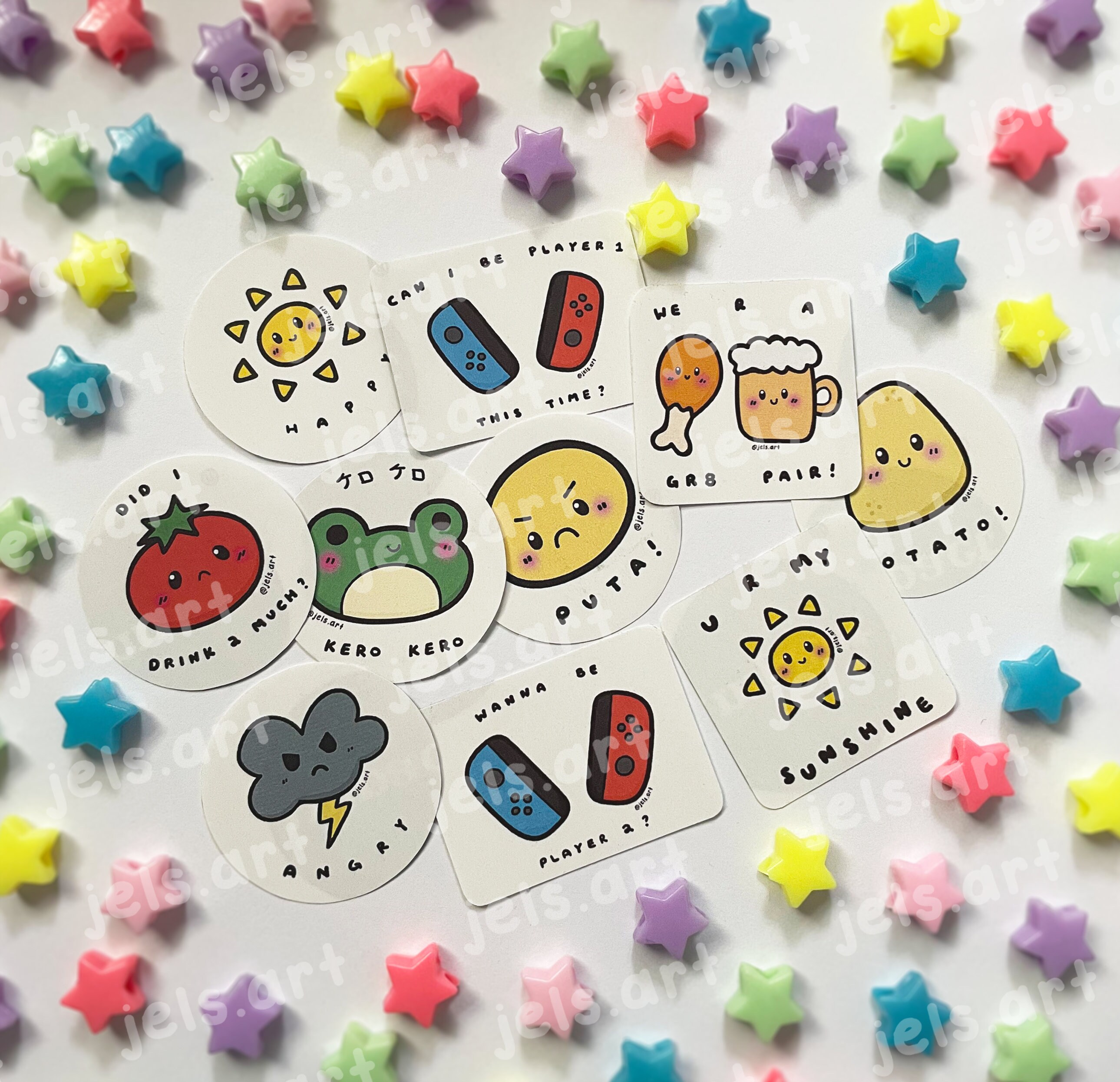 Cute Assorted Hand-cut Sticker Packs | Etsy