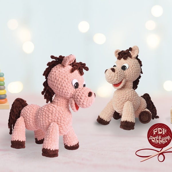 Crochet Plush Horse Pattern - Etsy