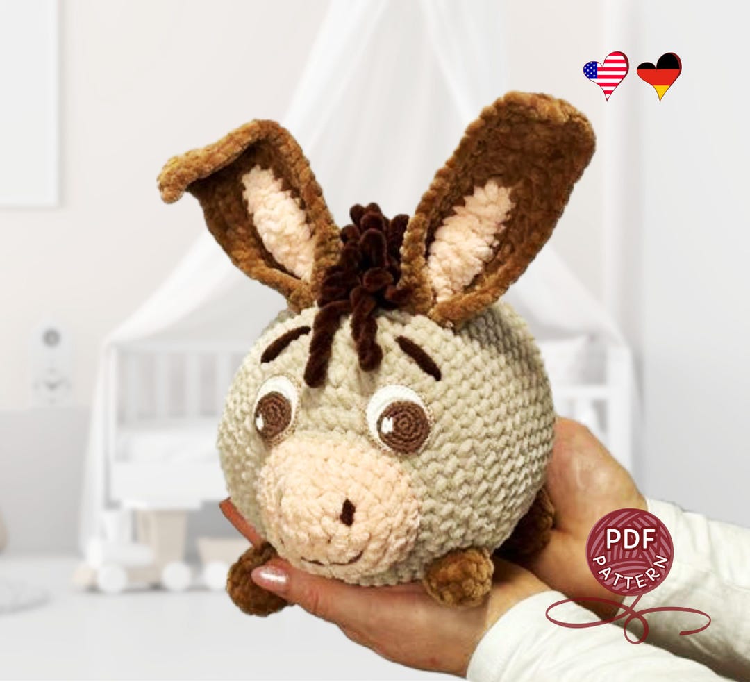 Crochet Pattern. Amigurumi Plush Donkey. DIY Crochet Tutorial PDF ...