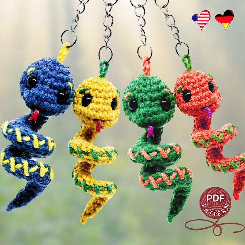 Crochet Snake Pattern Mini - Etsy