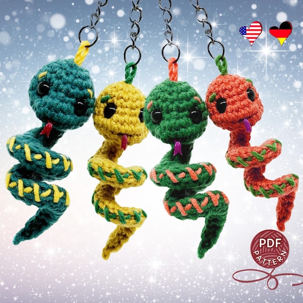 Snake Keychain - Etsy