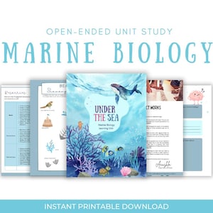 Marine Biology Unit Study| Homeschool Unit Study | Open Ended Project ...