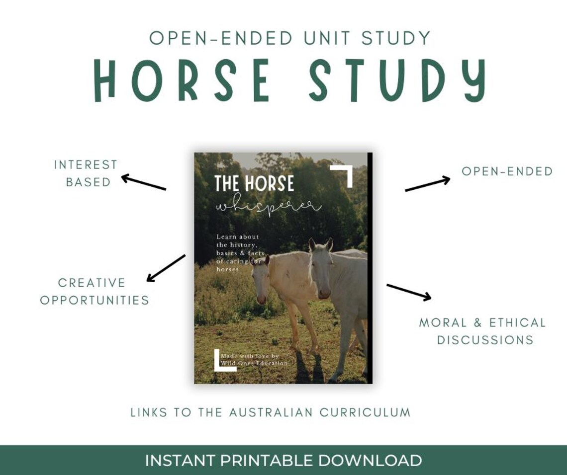 Horses Unit Study| Homeschool Unit Study | Open Ended Project ...