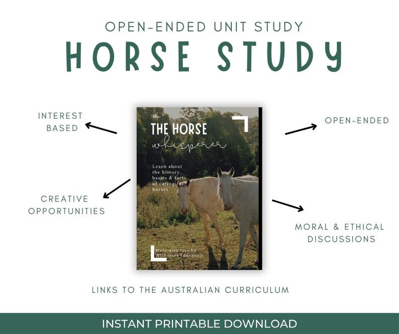 Horses Unit Study| Homeschool Unit Study | Open Ended Project ...