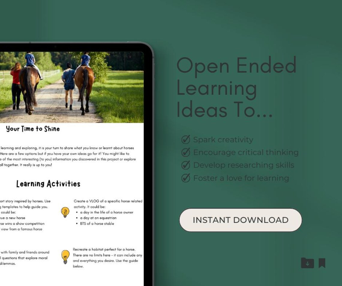 Horses Unit Study| Homeschool Unit Study | Open Ended Project ...