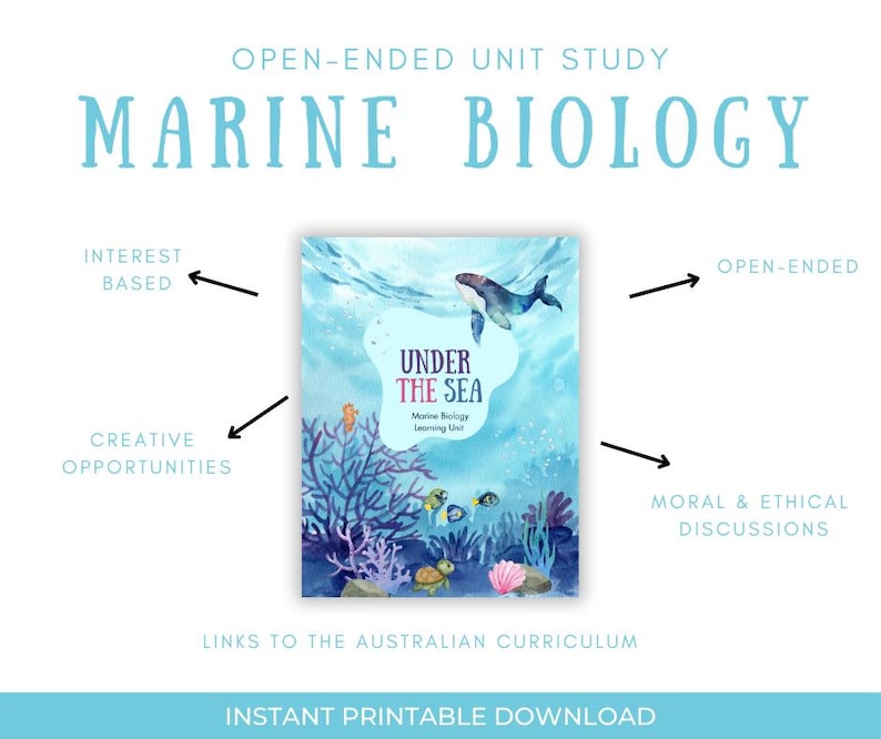 Marine Biology Unit Study| Homeschool Unit Study | Open Ended Project ...