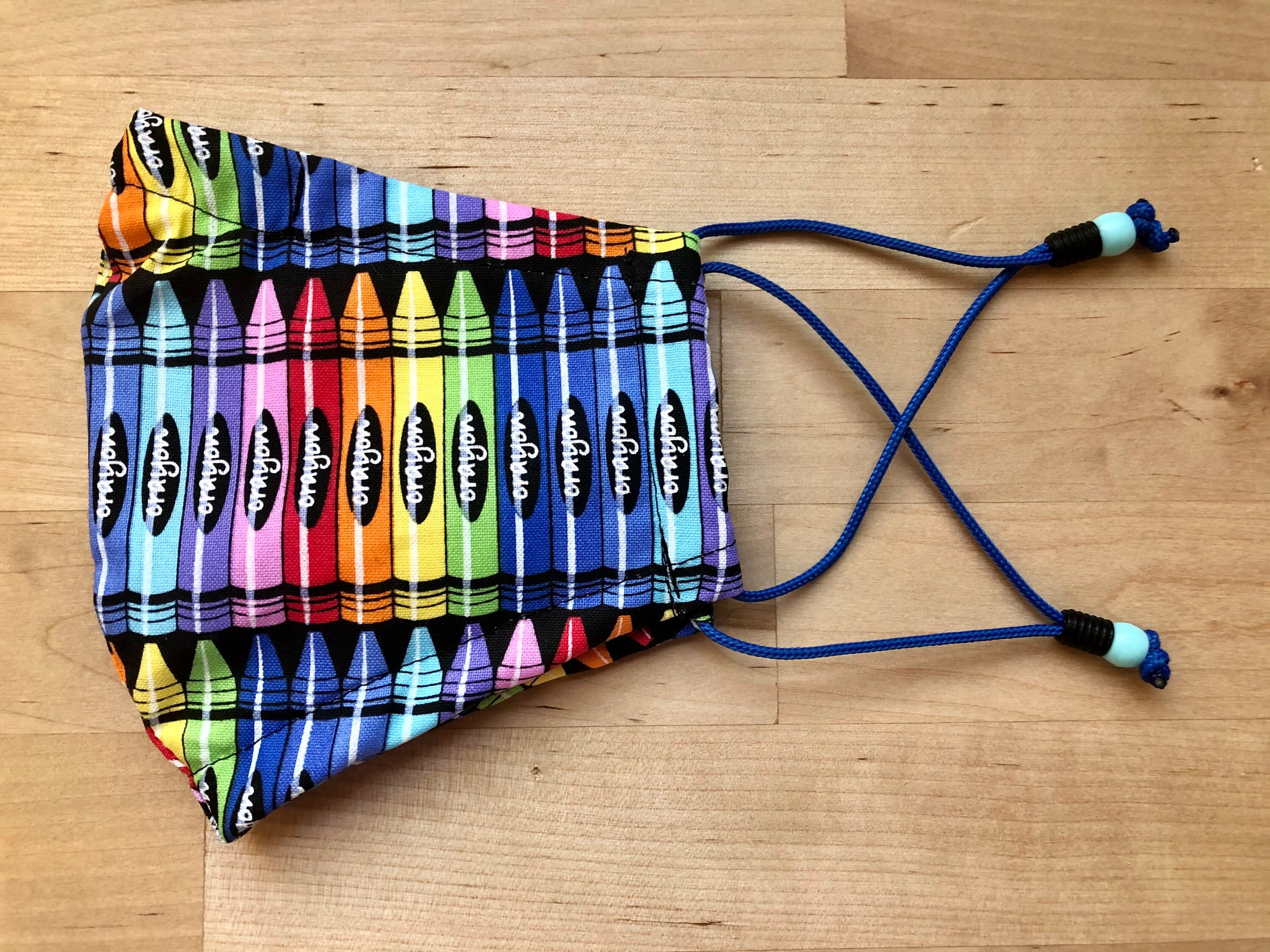 Crayon Face Mask With Adjustable Ear Loops Teacher's | Etsy UK