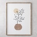 Boho Plant and Sun, Botanical PRINTABLE Wall Art, Minimalist Poster ...