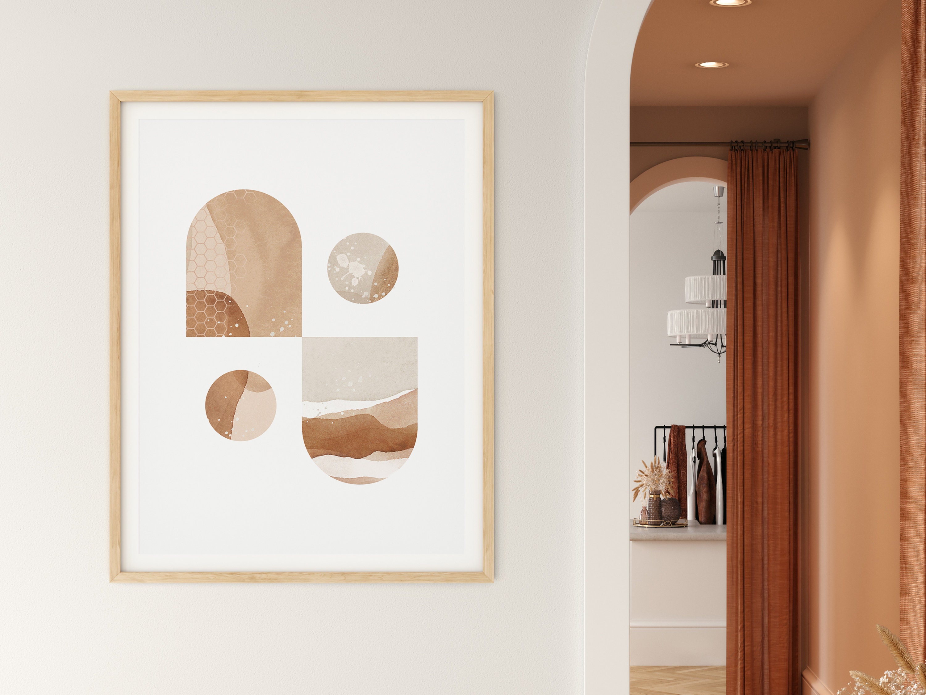 Archway Art Print Geometric Abstract PRINTABLE Wall Art | Etsy