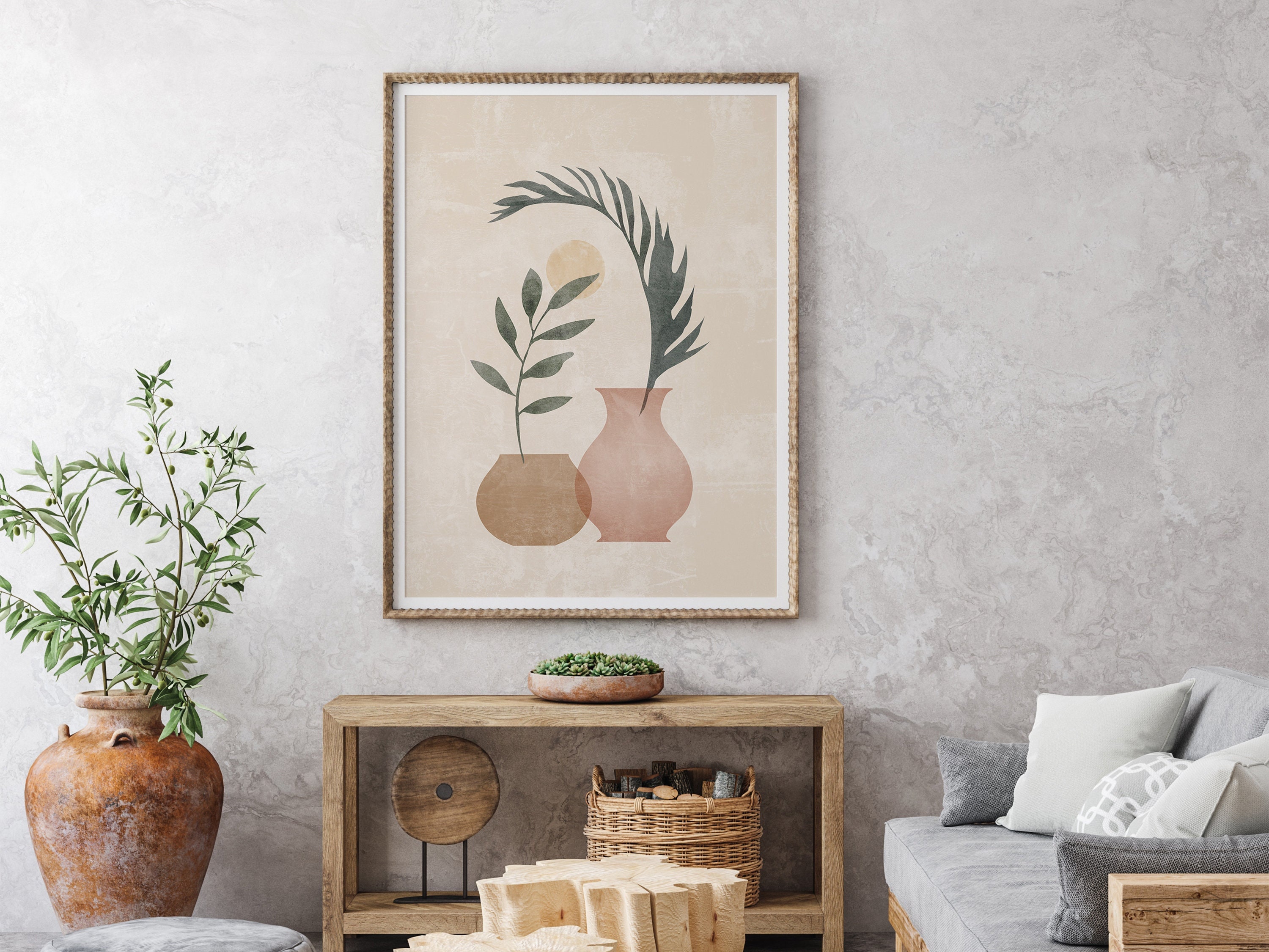 Botanical Prints, Neutral Wall Art, Digital Download, Boho Wall Decor ...