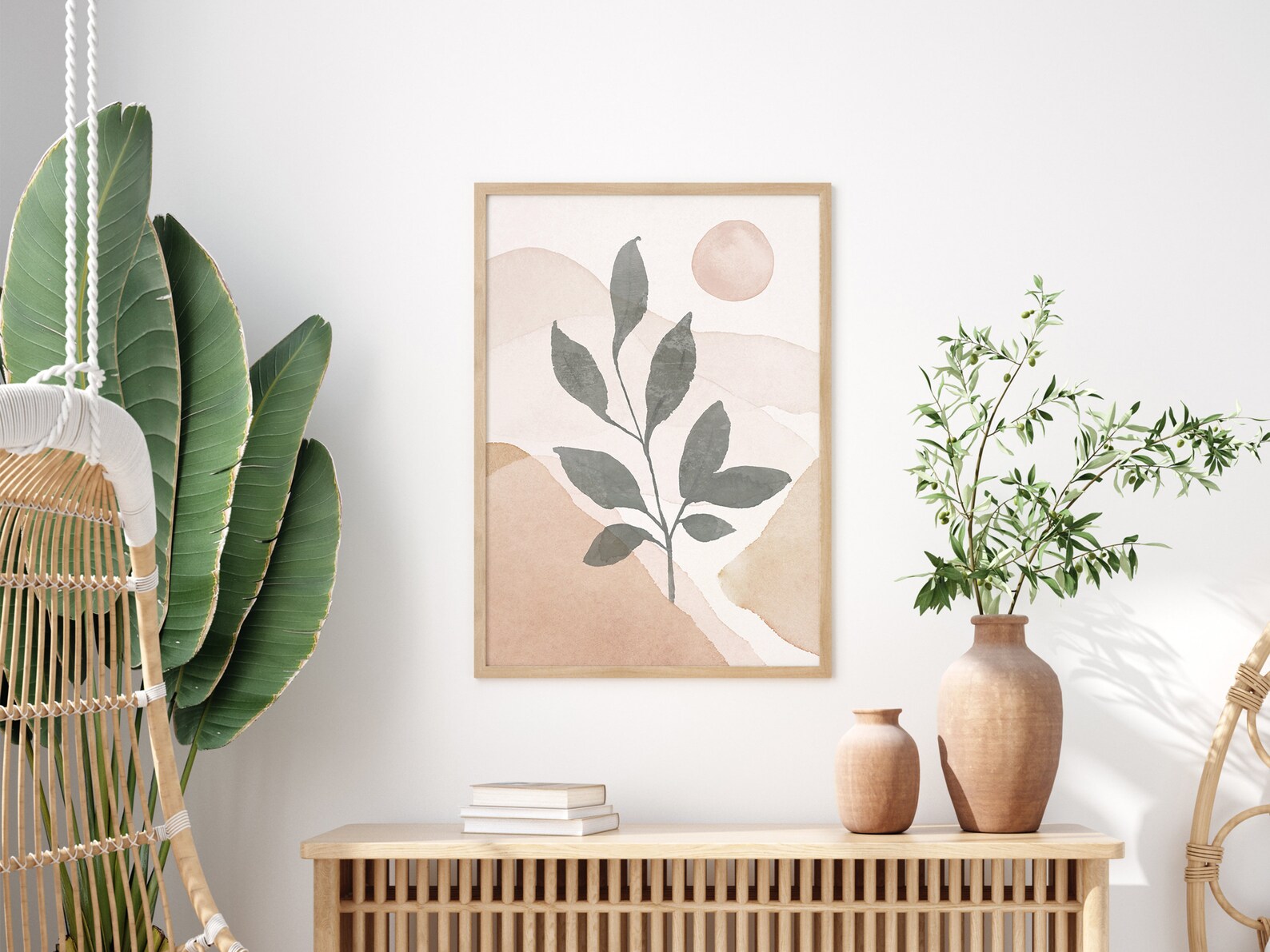 Boho Plant Art Print PRINTABLE Wall Art Botanical Poster - Etsy