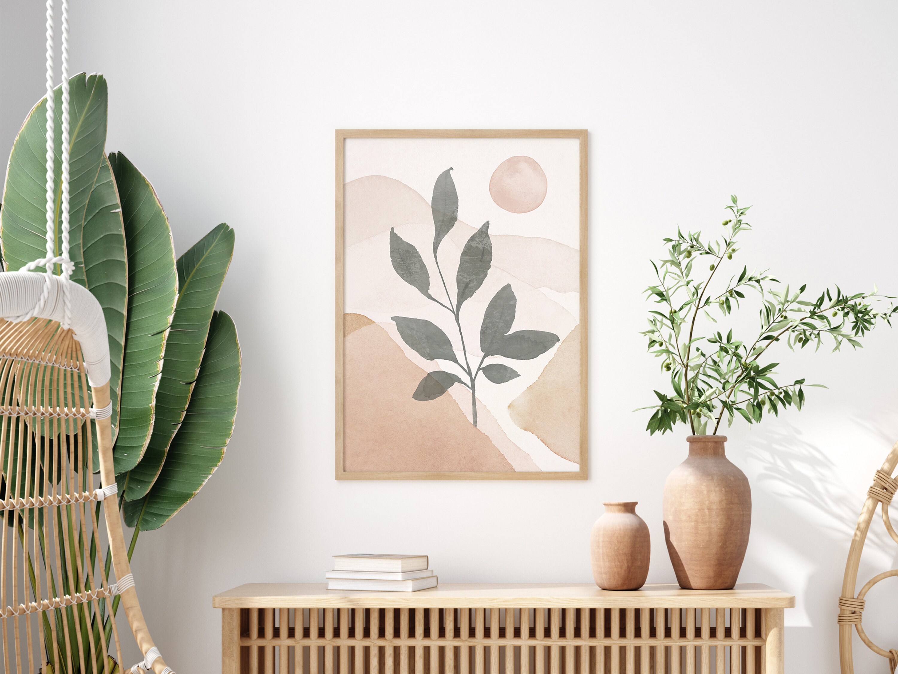 Boho Plant Art Print PRINTABLE Wall Art Botanical Poster - Etsy