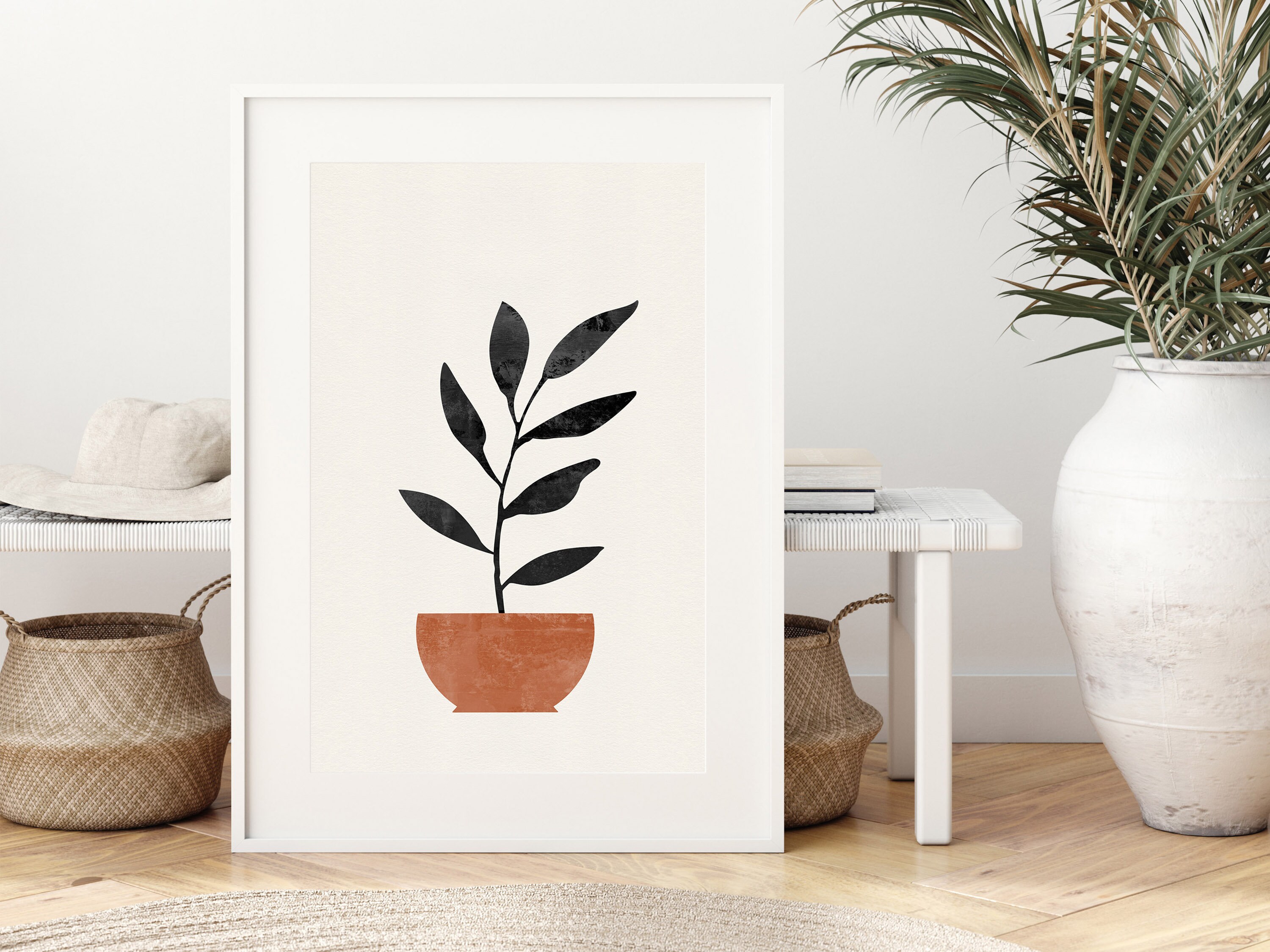 Minimalist Print Boho Plant Print DIGITAL DOWNLOAD | Etsy